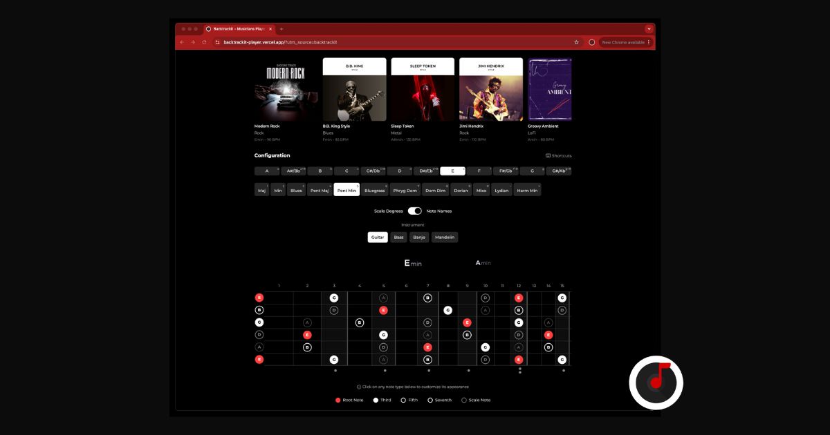Backtrackit - Musicians Player